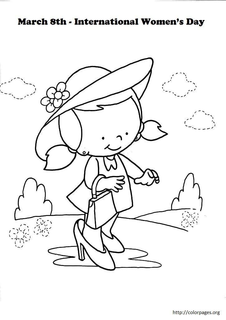 International Women’s Day free coloring pages to print - Colorpages.org
