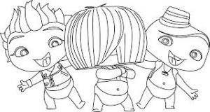 Mini Beat Power Rockers FREE coloring pages to print - Colorpages.org