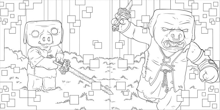 Minecraft the movie - Coloring Pages - Colorpages.org