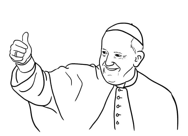 Free Pope coloring pages - Colorpages.org