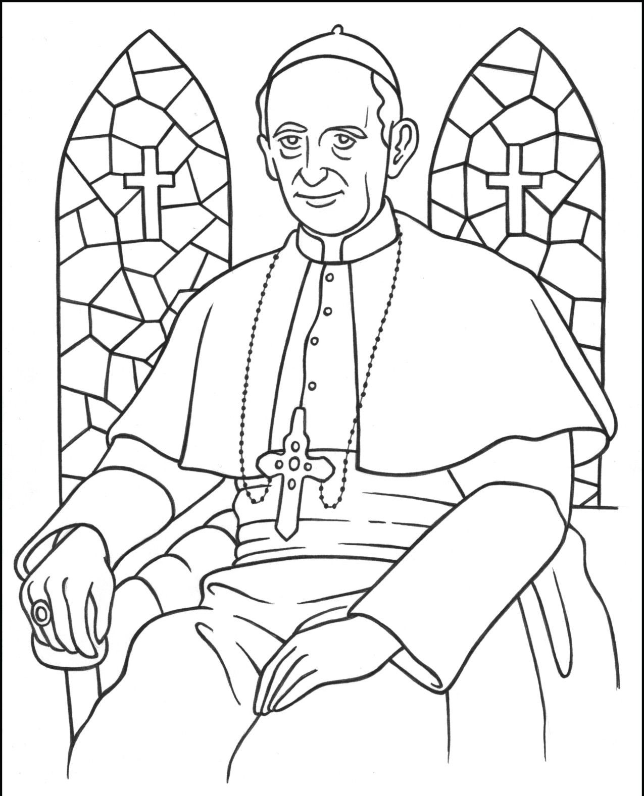 Free Pope coloring pages - Colorpages.org